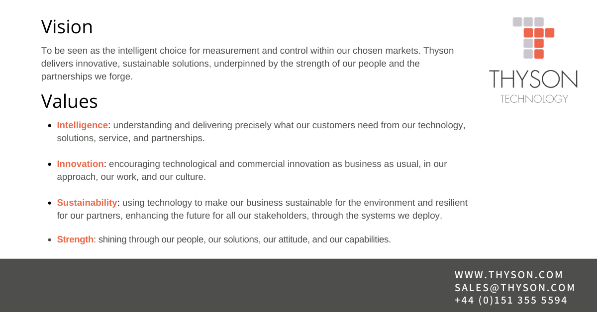 Thyson moves forward with new business vision and values - Thyson ...